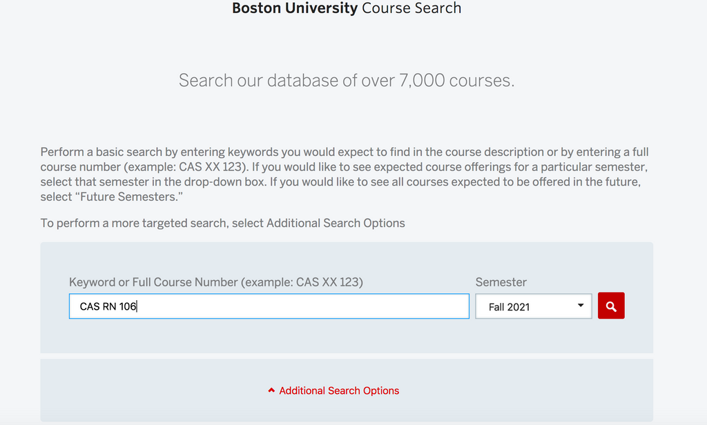 The BU Hub | Student Registration