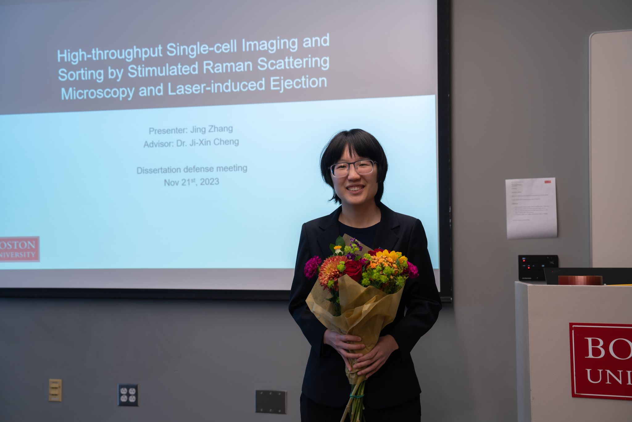 Jing Zhang successfully defended her Ph.D. | Ji-Xin Cheng Group
