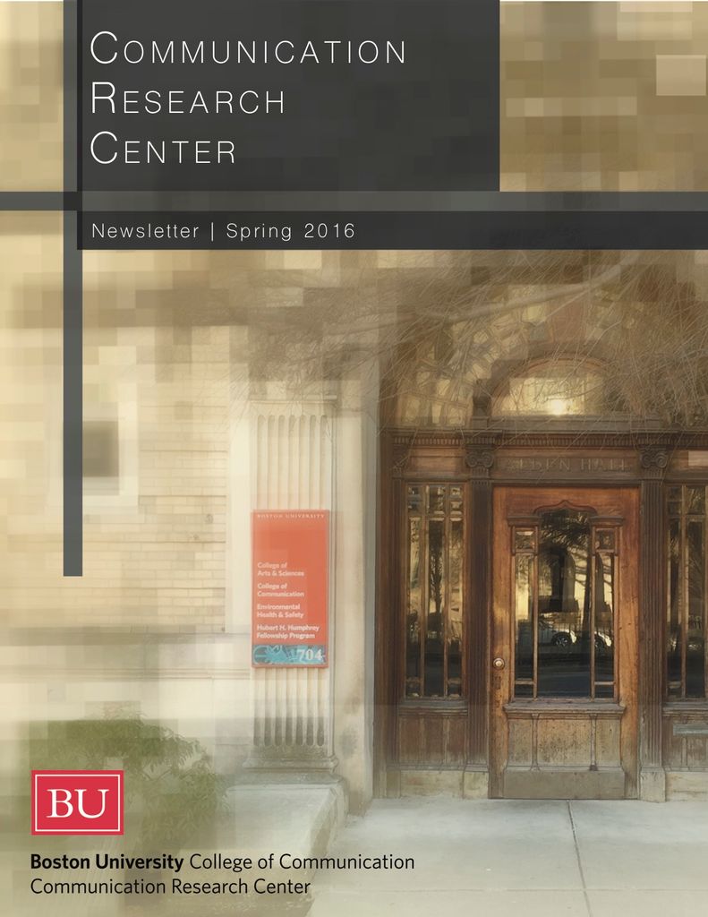 CRC Newsletter | Communication Research Center