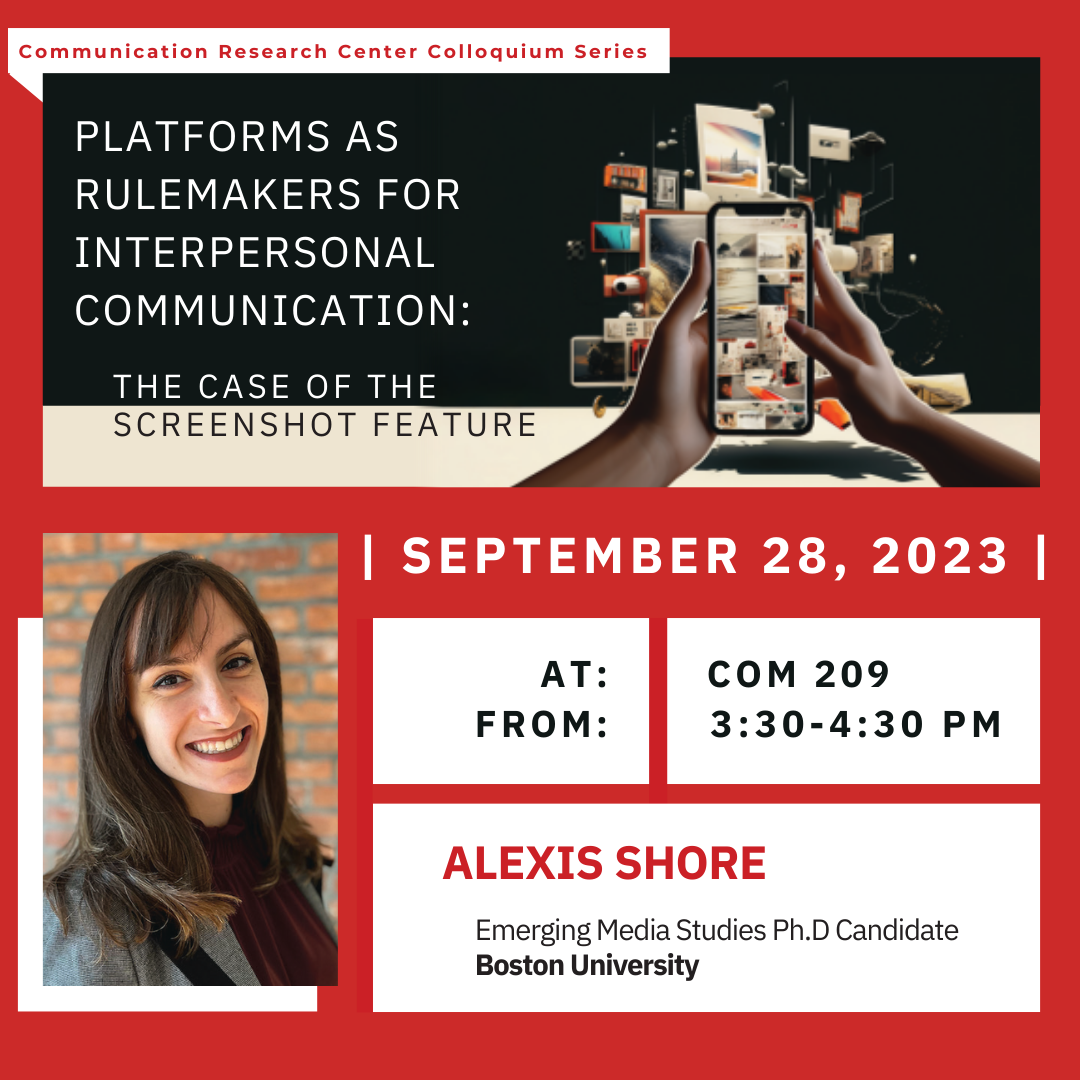 Alexis Shore Shares Her Thoughts Ahead of Her First Colloquium Speaker ...
