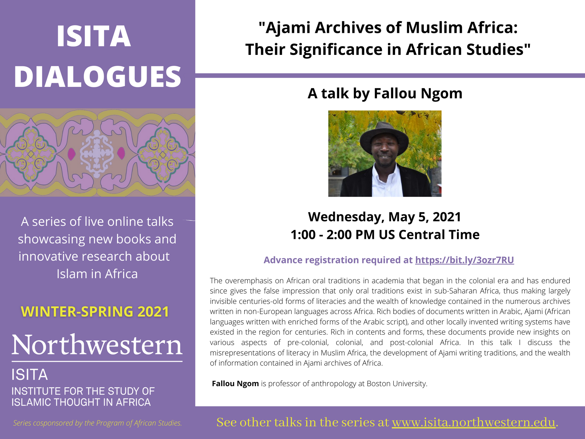 Fallou Ngom presenting at ISITA | NEH Ajami