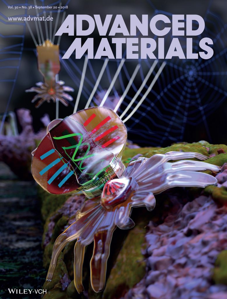 Our paper made the cover on Advanced Materials! | Morphable Biorobotics