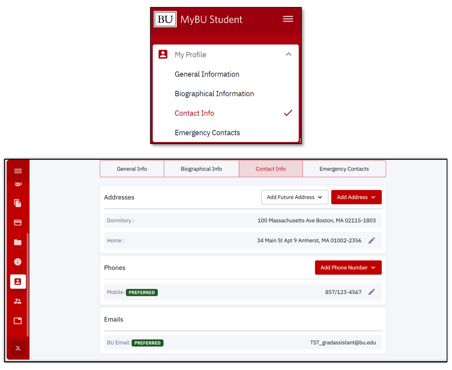 Students: Where to Update Personal Information | Student Information ...