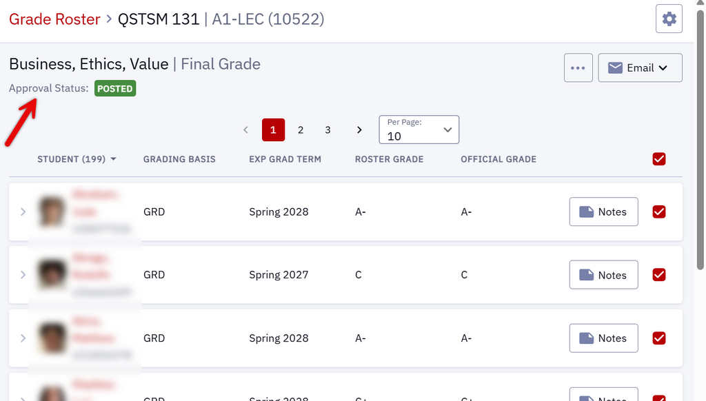 Grade Roster | Student Information System Training