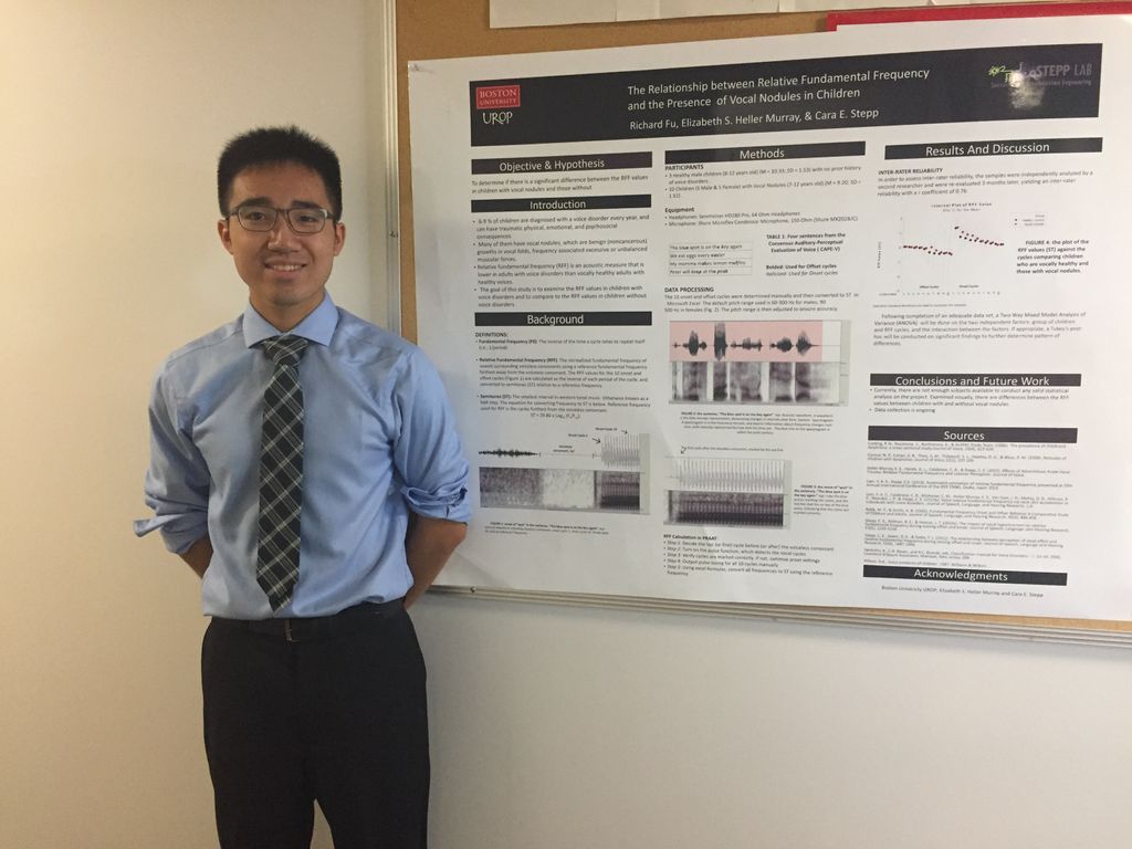 Richard Fu presents at UROP symposium | STEPP Lab for Sensorimotor ...