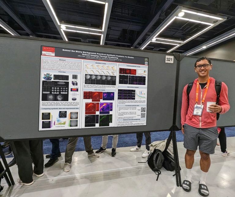 Jeffrey and Qianwan in CVPR CCD workshop | Tian Lab