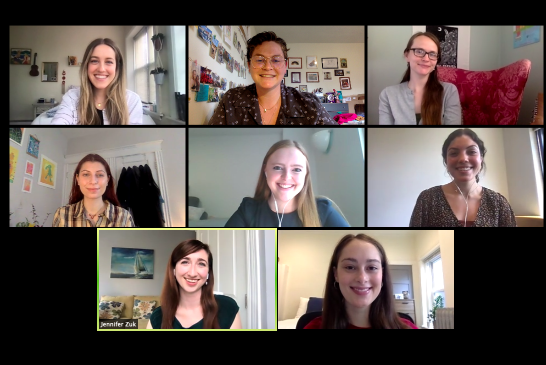 Our lab meetings: from the zoom room to finally in person ...